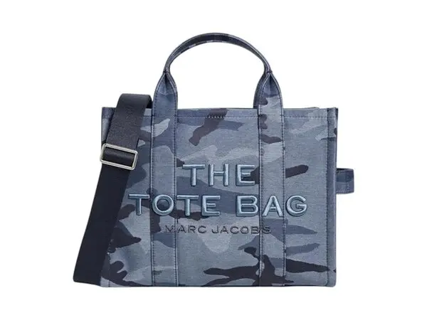 Marc Jacobs The Camo Jacquard Medium Tote Bag - Blue