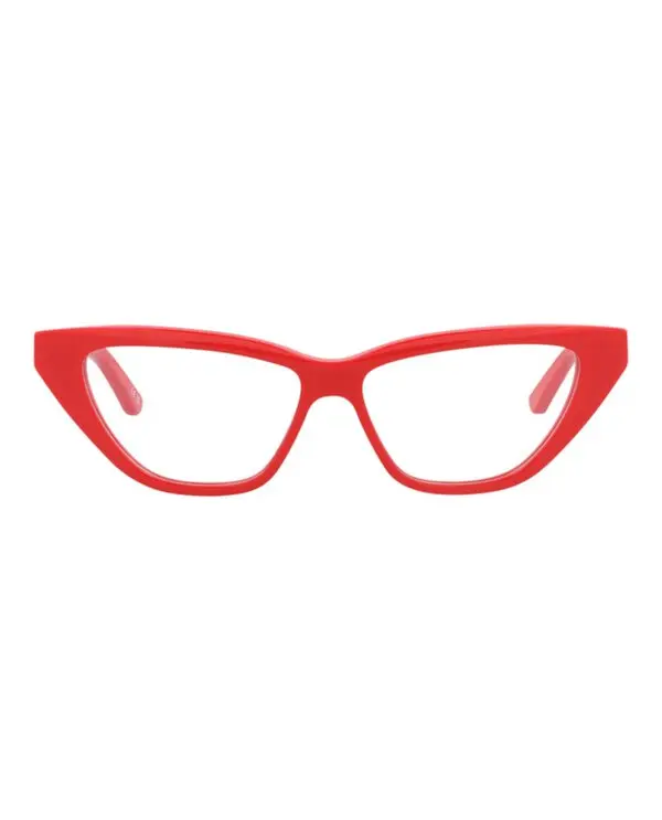 Balenciaga Acetate Cat Eye Optical Frames - Red Red Transparent (bb0128o/30010020/003)