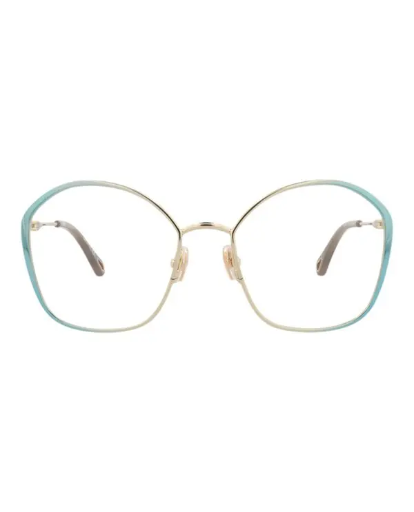 Chloé Round-frame Metal Optical Frames - Blue Blue Transparent (ch0017o/30009856/005)