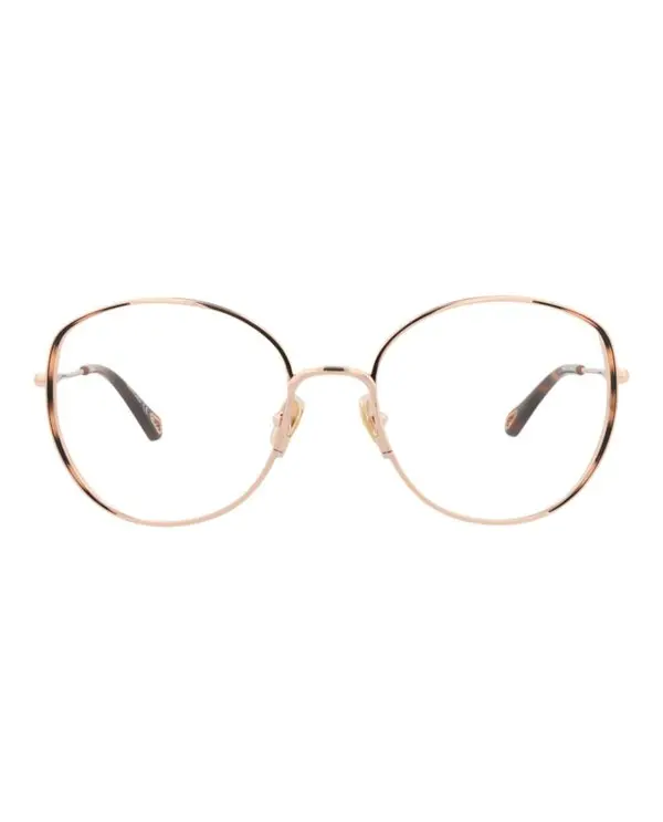 Chloé Round-frame Optical Frames - Gold Gold Transparent (ch0039o/30009848/002)