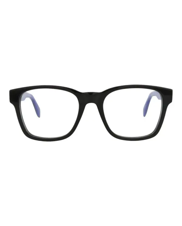 Alexander McQueen Square-frame Acetate Optical Frames - Black Black Transparent (am0356o/30012338/004)