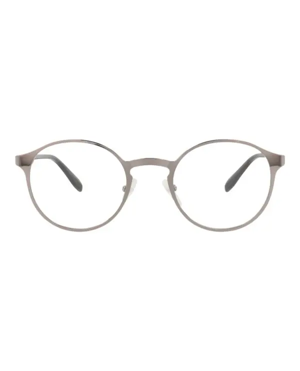 Alexander McQueen Round-frame Optical Frames - Ruthenium Havana Transparent (am0166o/30006137/003)