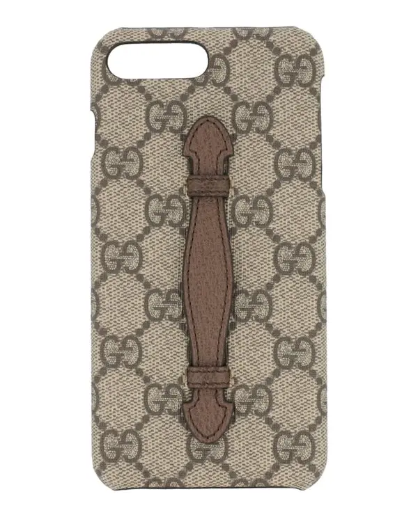 Gucci Gg Supreme Selleria Iphone 8 Plus Case - Beige Ebony New Maple