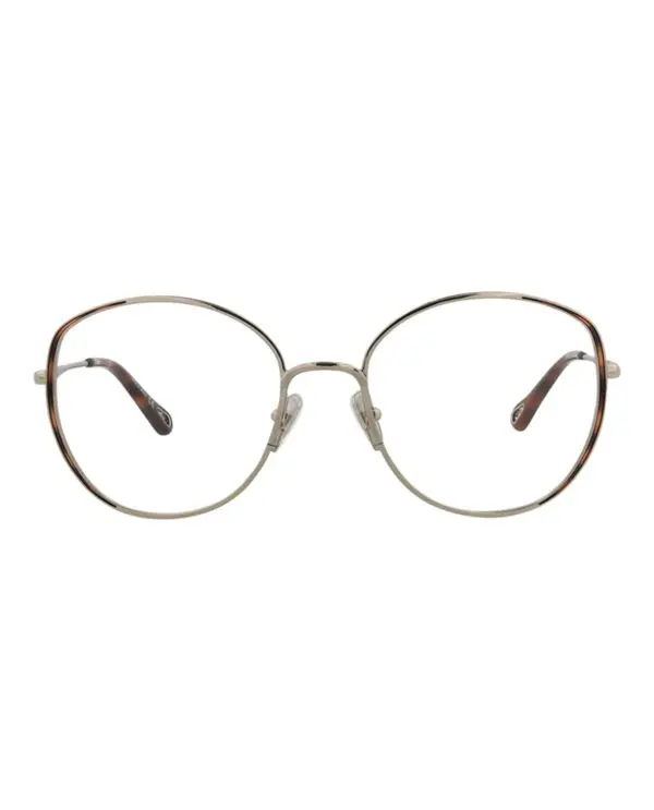 Chloé Round-frame Metal Optical Frames - Silver Silver Transparent (ch0039o/30009848/003)