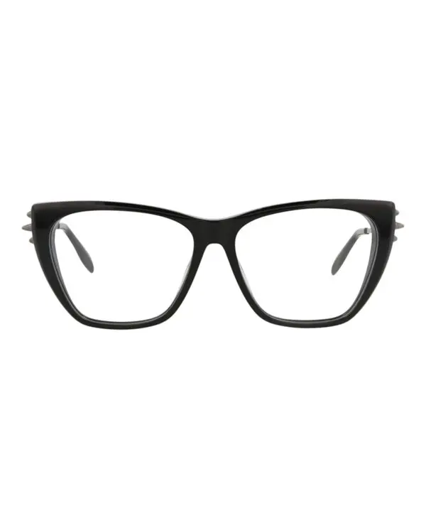 Alexander McQueen Acetate Optical Frames - Black Ruthenium Transparent (am0341o/30011489/001)
