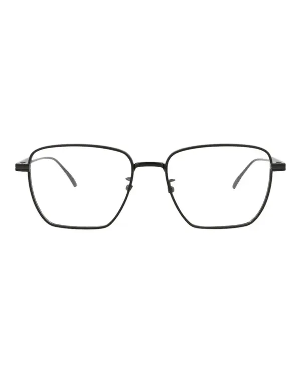 Bottega Veneta Square-frame Metal Optical Frames - Black Black Transparent (bv1015o/30008307/001)