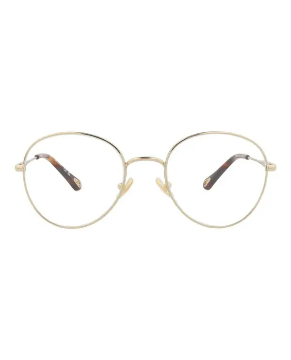 Chloé Round-frame Optical Frames - Gold Gold Transparent (ch0021oa/30009911/001)
