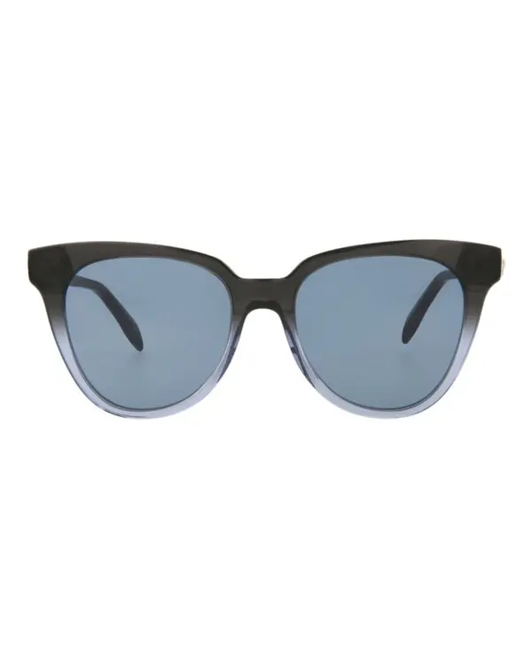 Alexander McQueen Cat Eye Acetate Sunglasses - Grey Grey Blue (am0159s/30006090/005)