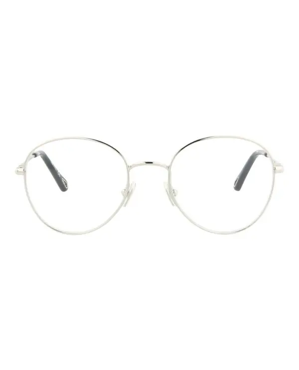 Chloé Round-frame Metal Optical Frames - Silver Silver Transparent (ch0021o/30009815/003)