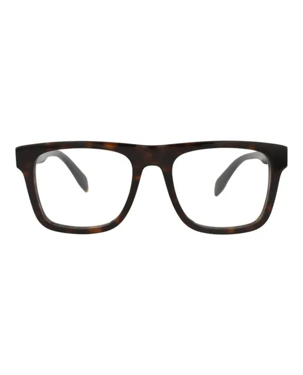 Alexander McQueen Square-frame Acetate Optical Frames - Havana Havana Transparent (am0357o/30012339/002)