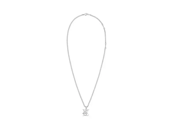 LOUIS VUITTON Pendant Chain Monogram Row - Silver