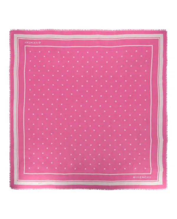 Givenchy 4g Cashmere And Silk Shawl - Pink Ivory