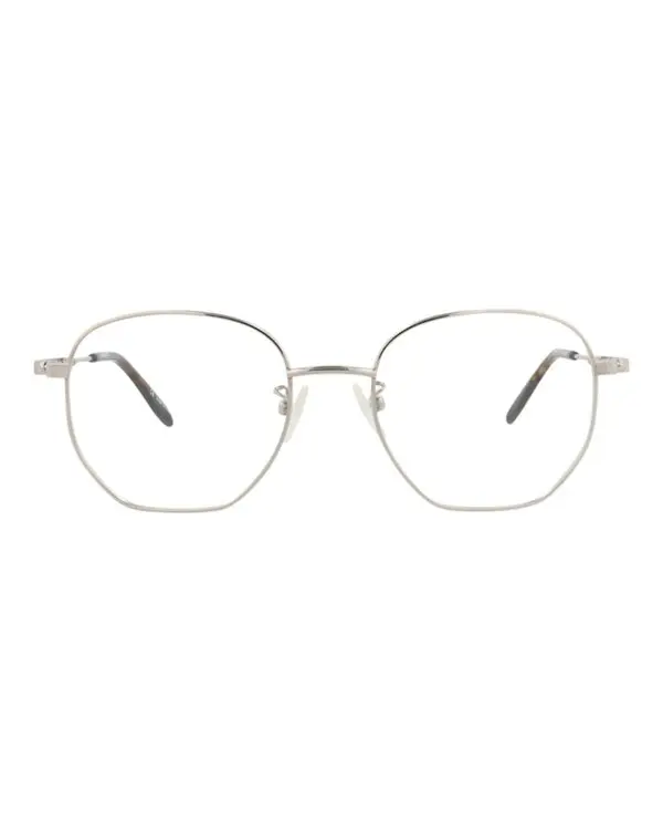 Alexander McQueen Round-frame Optical Frames - Silver Silver Transparent (am0267o/30008679/003)