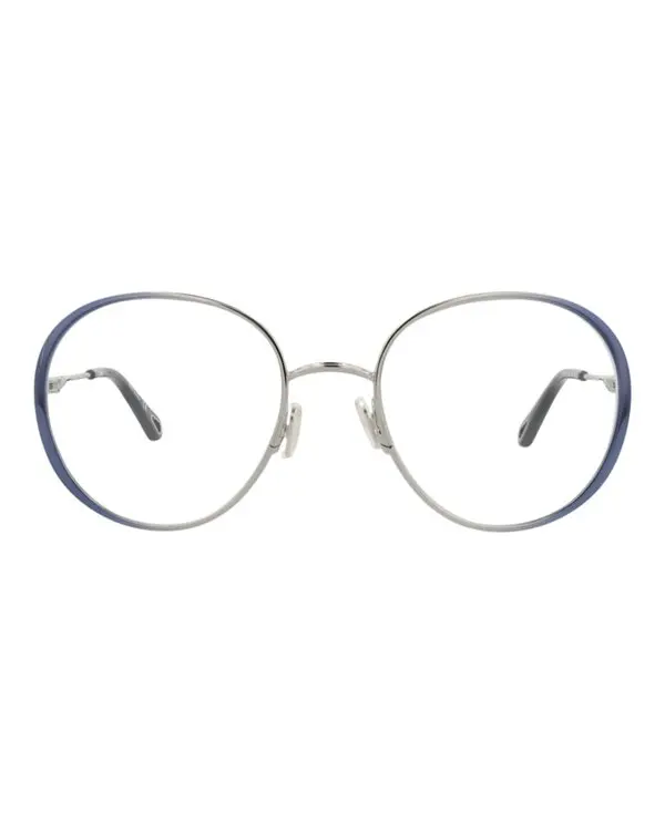 Chloé Round-frame Metal Optical Frames - Blue Blue Transparent (ch0018o/30009855/003)