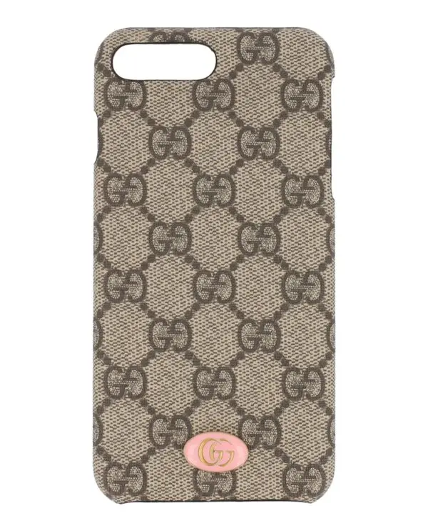 Gucci Gg Supreme Iphone 8 Plus Case - White Beige