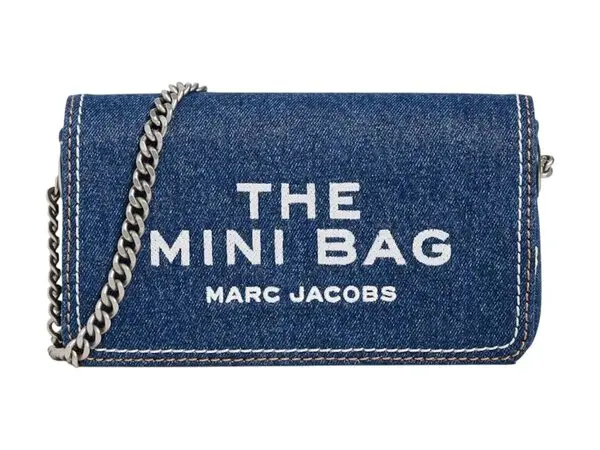 Marc Jacobs Denim Chain Mini Backpack - Dark Wash