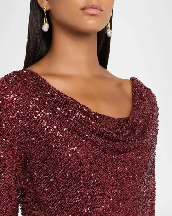 Simkhai Emmy Beaded Mini Dress - Dkpurp