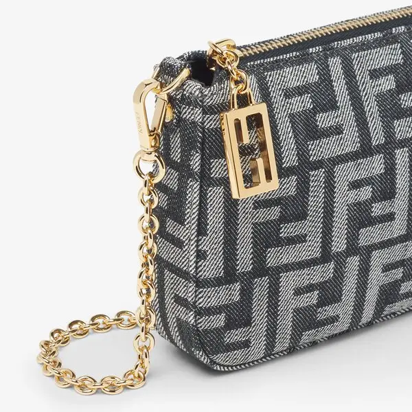 Fendi Baguette Pouch - Blue