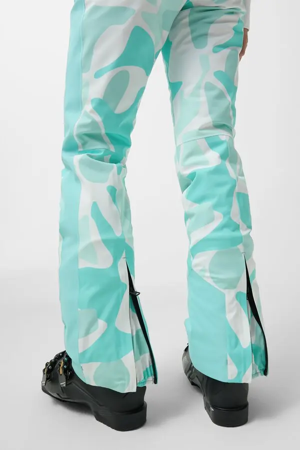 Bogner Borja Ski Trousers - Ice Blue/white