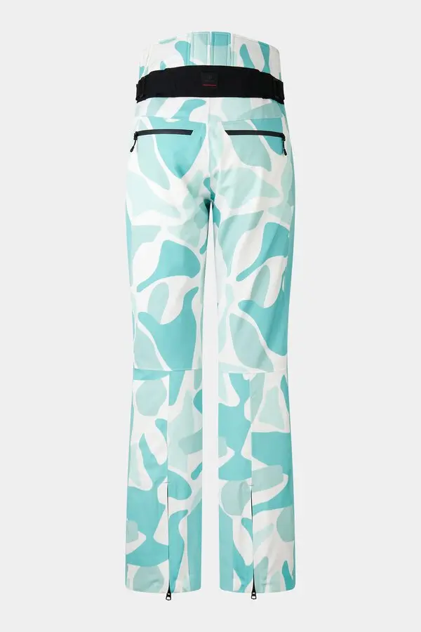Bogner Borja Ski Trousers - Ice Blue/white