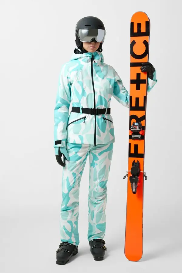 Bogner Moia Ski Jacket - Ice Blue/white