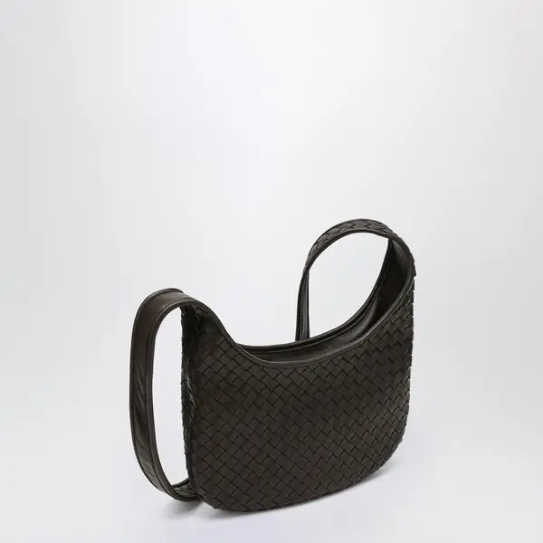 Bottega Veneta Small Veneto Bag In Intrecciato - Brown