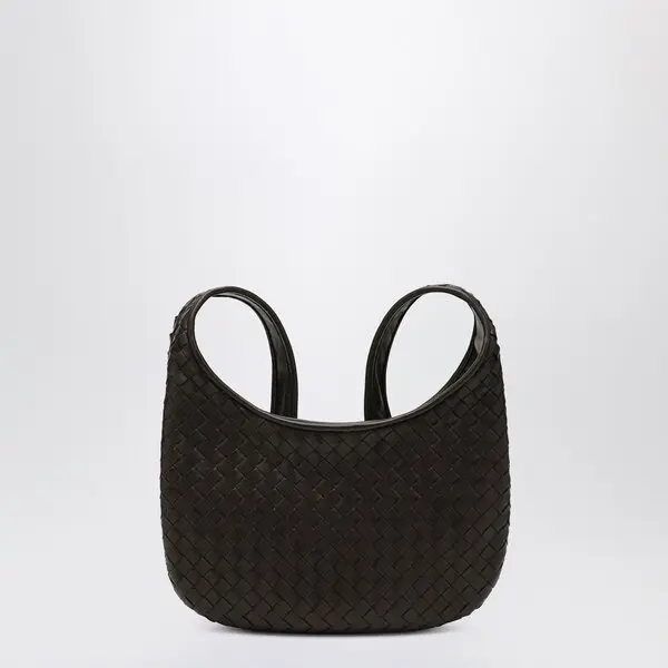 Bottega Veneta Small Veneto Bag In Intrecciato - Brown