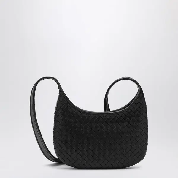 Bottega Veneta Small Veneto Intrecciato Bag - Black