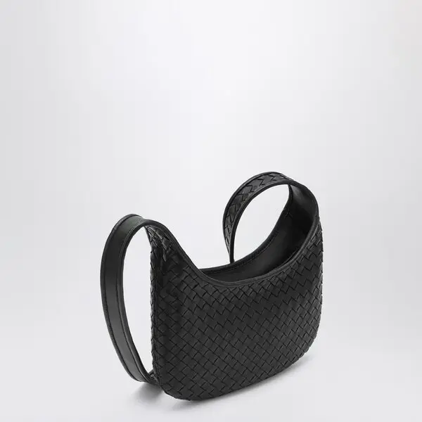 Bottega Veneta Small Veneto Intrecciato Bag - Black