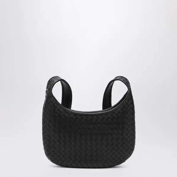 Bottega Veneta Small Veneto Intrecciato Bag - Black