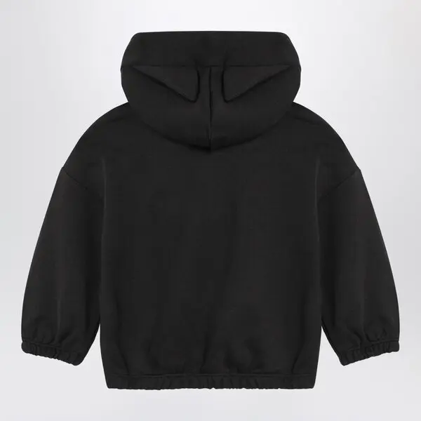MINI RODINI Hooded Sweatshirt With Cat Ears