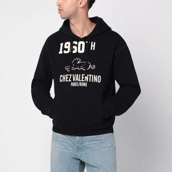Valentino Garavani Cotton Hoodie With 1960 Chez Print