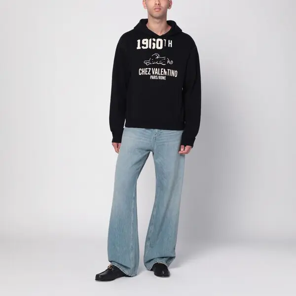 Valentino Garavani Cotton Hoodie With 1960 Chez Print