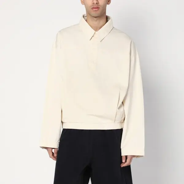 ENTIRE STUDIOS Ivory Shirt In Cotton - White