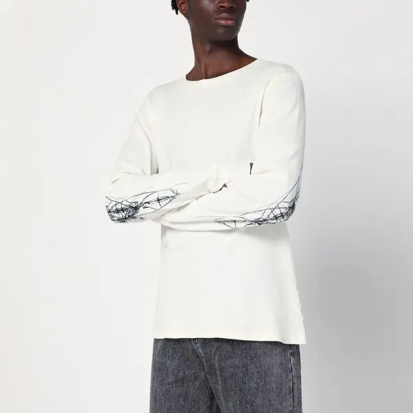 BASKETCASE Cotton Crewneck Sweater - White