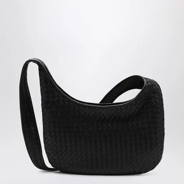 Bottega Veneta Intrecciato Veneto Shoulder Bag - Black