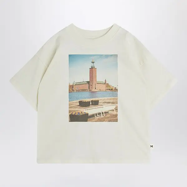MINI RODINI T-shirt With Municipal Print - White