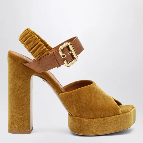 Chloé Aria Platform Sandals - Metal