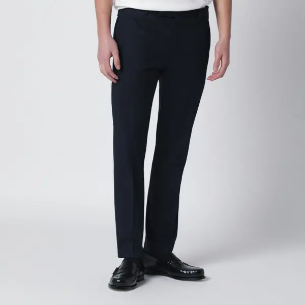 PT TORINO Slim-fit Cotton-blend Trousers - Blue