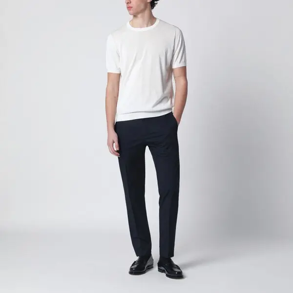 PT TORINO Slim-fit Cotton-blend Trousers