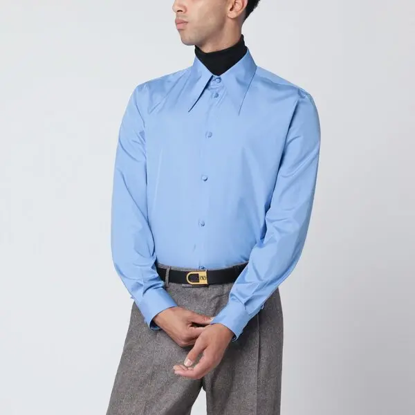 Valentino Garavani Cotton Shirt - Light Blue