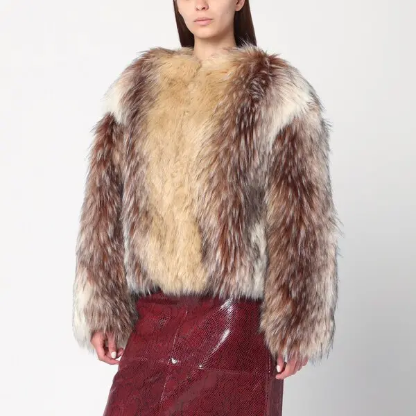 HALFBOY Short Faux Fur Coat