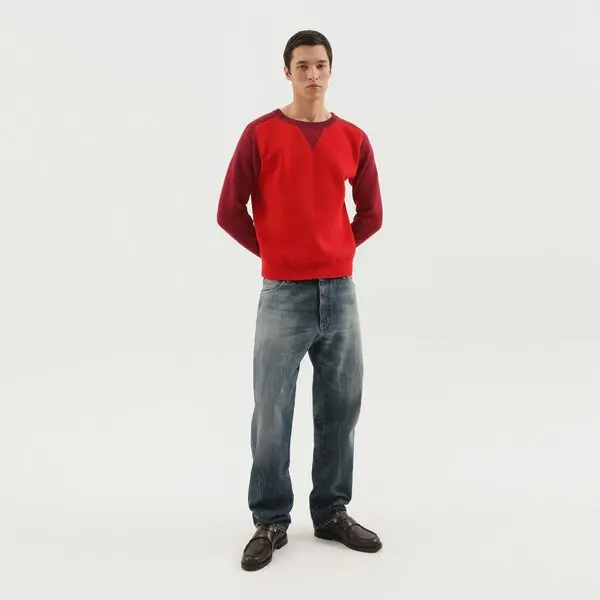 1989 STUDIO Color Blocked Crewneck Pullover