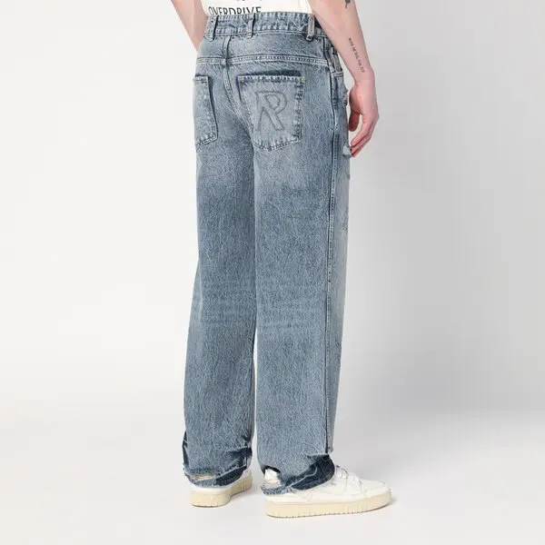 REPRESENT Washed Denim Jeans With Rips