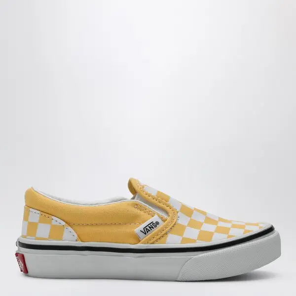VANS Check Pattern Slip-on Sneakers - Yellow
