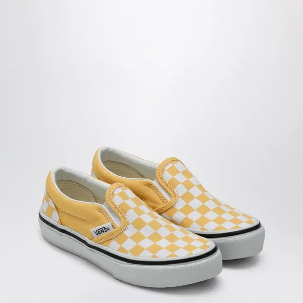 VANS Check Pattern Slip-on Sneakers - Yellow