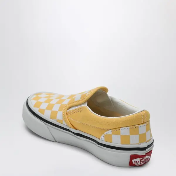 VANS Check Pattern Slip-on Sneakers - Yellow