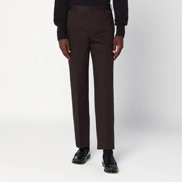 PT TORINO Cotton Trousers - Brown