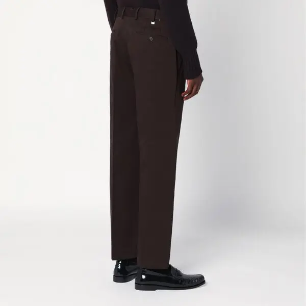 PT TORINO Cotton Trousers - Brown