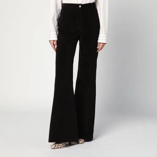 FERRAGAMO Flared Trousers - Brown